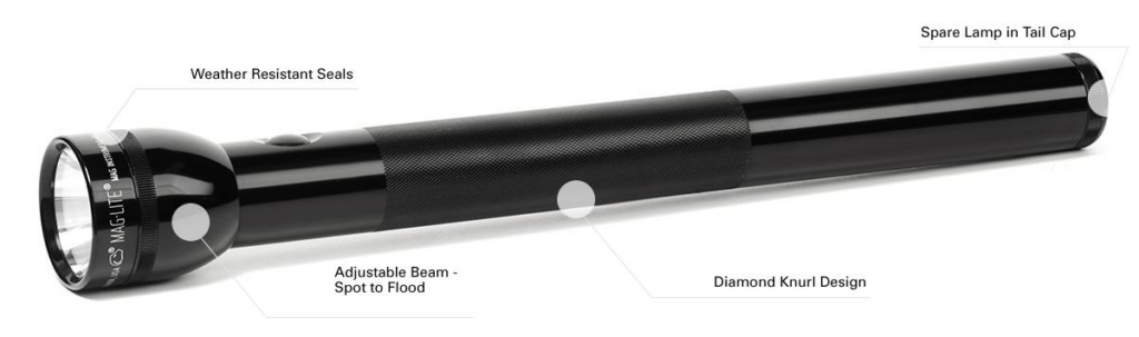 MagLite 4D-Cell Xenon Torch – 98 lumens, 267 Metres | LED Torch Shop
