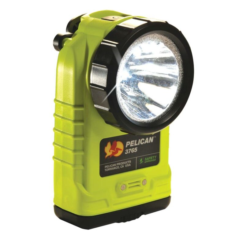 Pelican 3765 LED Rechargeable Right Angle Flashlight – Safety Certified ...