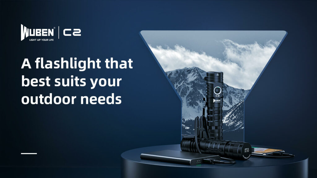 Wuben C2 Rechargeable Power Bank Flashlight – 2000 Lumens, 358 Metres | LED Torch Shop