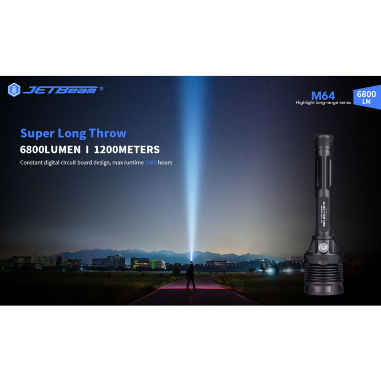 JETBeam M64 ‘Ballista’ Search Light – 6800 Lumens, 1200 Metres | LED ...