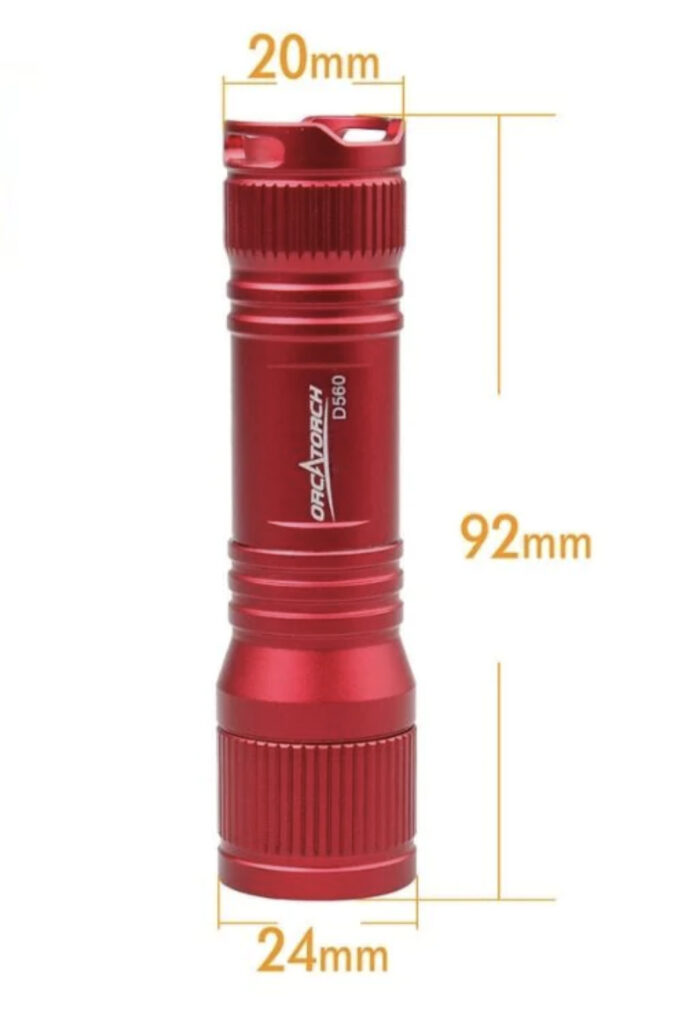 OrcaTorch D560 Mini Diving Light – 630 Lumens, 119 Metres | LED Torch Shop