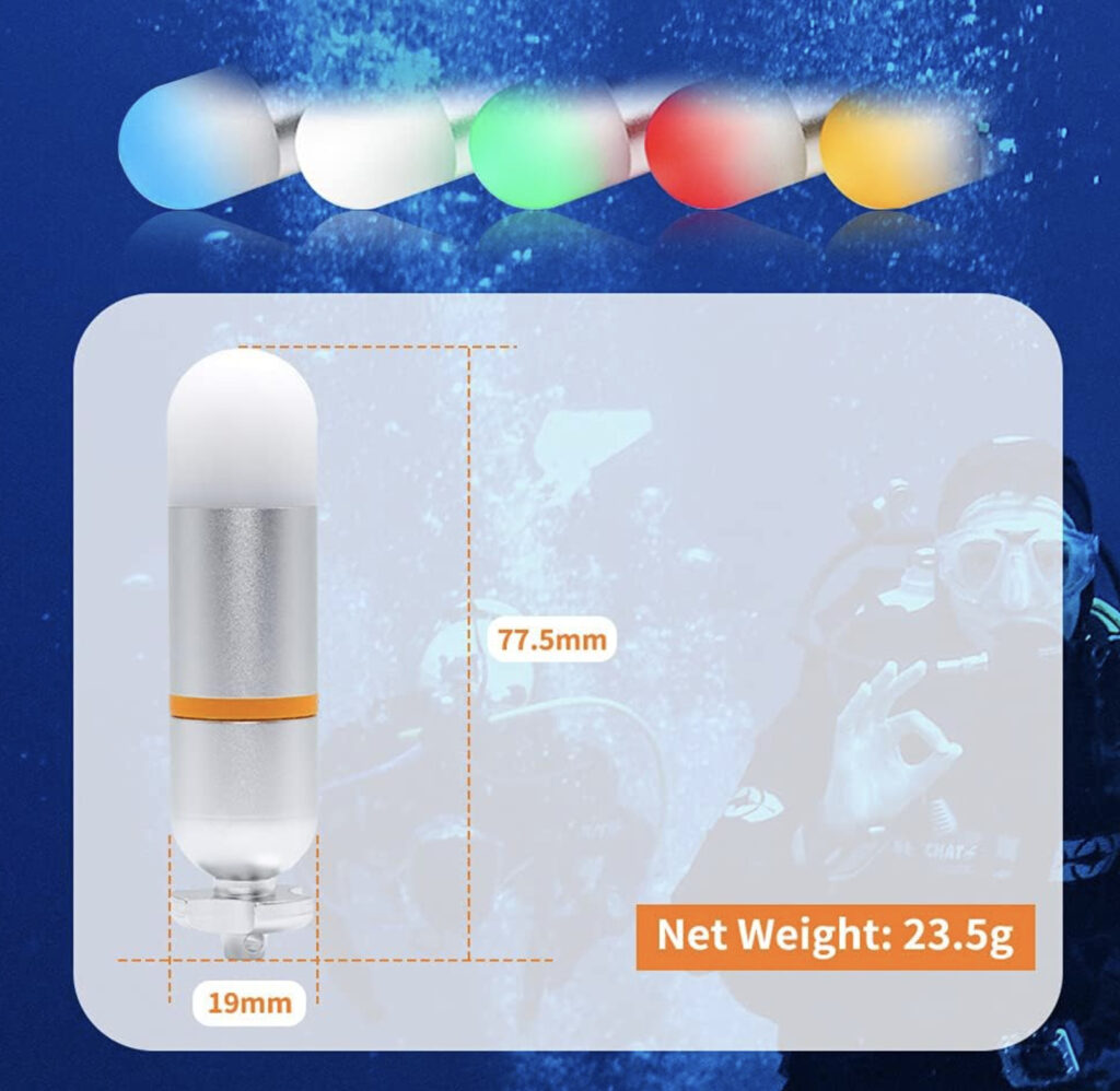 OrcaTorch SD01 Mini Glow Tank Diving Beacon Light | LED Torch Shop