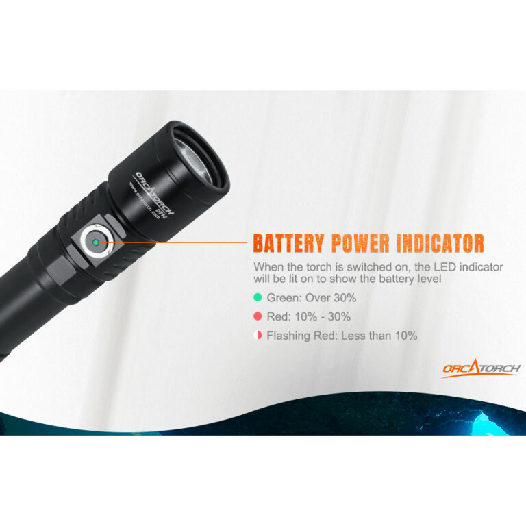 OrcaTorch D710 Diving Light – 3000 Lumens, 308 Metres | LED Torch Shop
