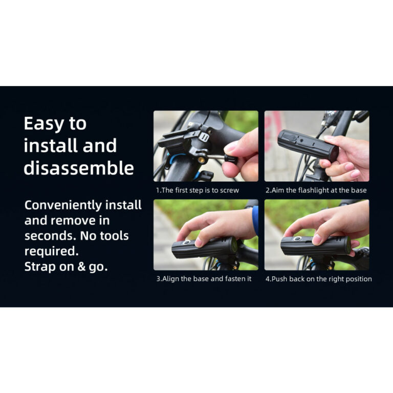 Wuben B2 Rechargeable Bike Light – 1300 Lumens, with Bonus Tail Light ...