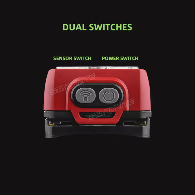 Rechargeable 350 Lumen Sensor Headlamp with Red Light | LED Torch Shop