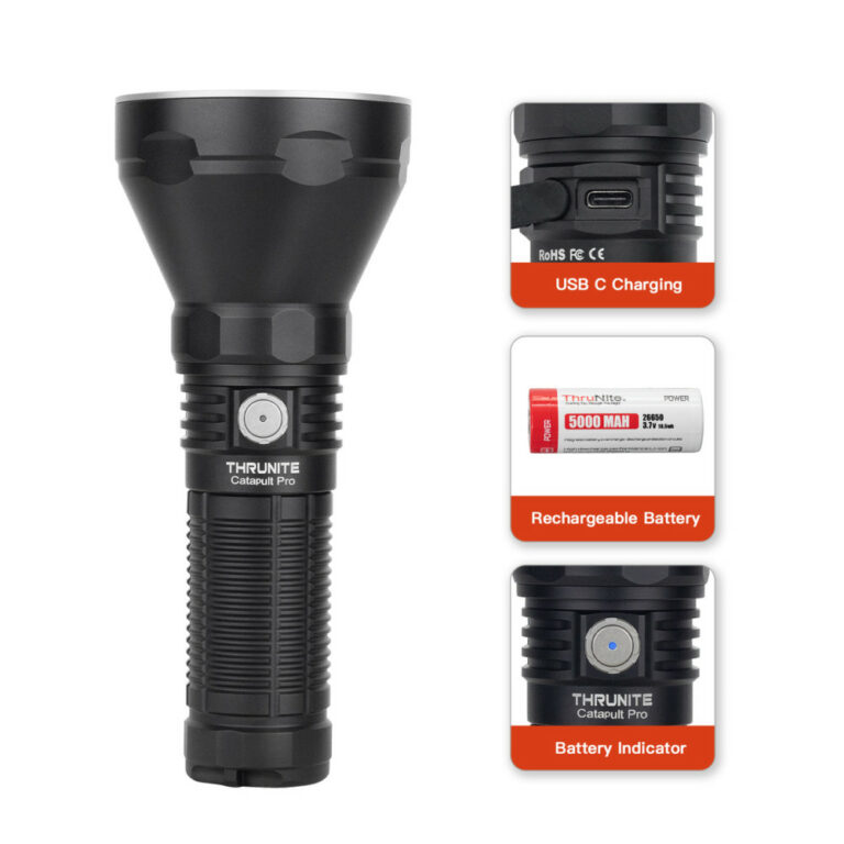 ThruNite Catapult Pro Rechargeable Compact Long Throw Flashlight – 2713 ...