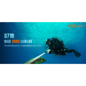 OrcaTorch D710 Diving Light – 3000 Lumens, 308 Metres | LED Torch Shop