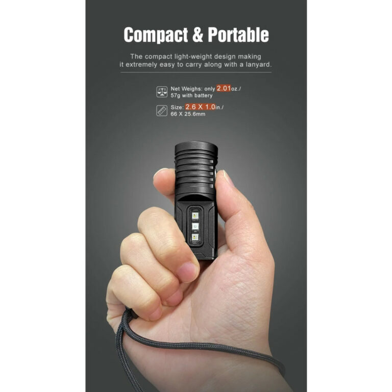 Lumintop GT Nano 5.0 Rechargeable Mini Multi-Light Source Flashlight ...