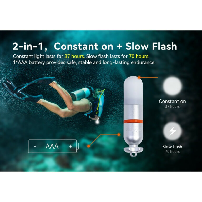 OrcaTorch SD01 PRO Mini Glow Tank Diving Beacon/Signal Light | LED ...