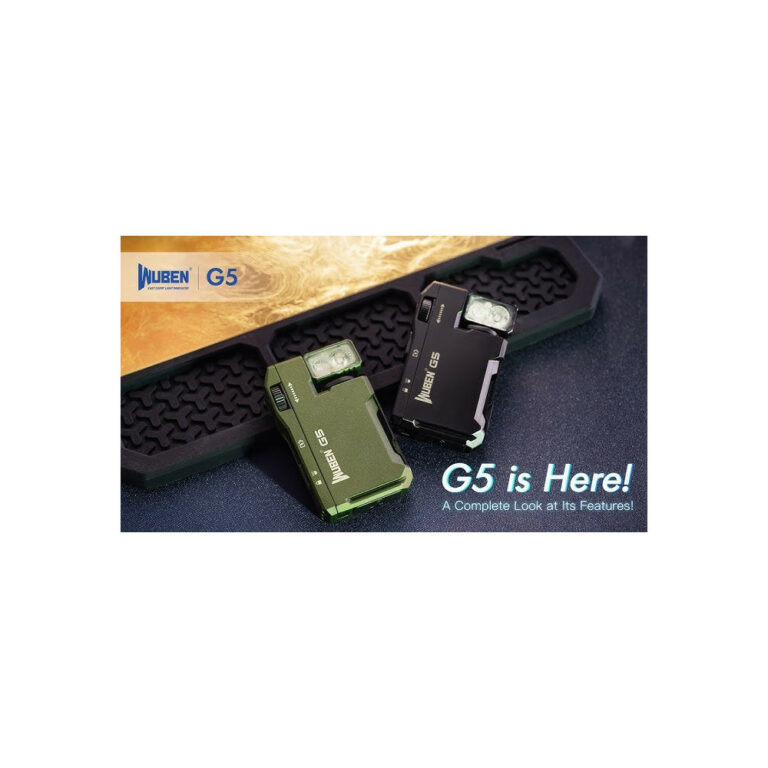 Wuben G5 Ultra Compact Rechargeable Flashlight with RGB LED – 1200 ...