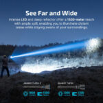 Olight Javelot Turbo 2 Kit, Rechargeable Long Range Hunting Flashlight ...