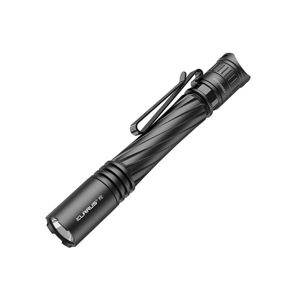 Klarus P2 EDC 2AA Flashlight – 1000 Lumens, 270 Metres | LED Torch Shop